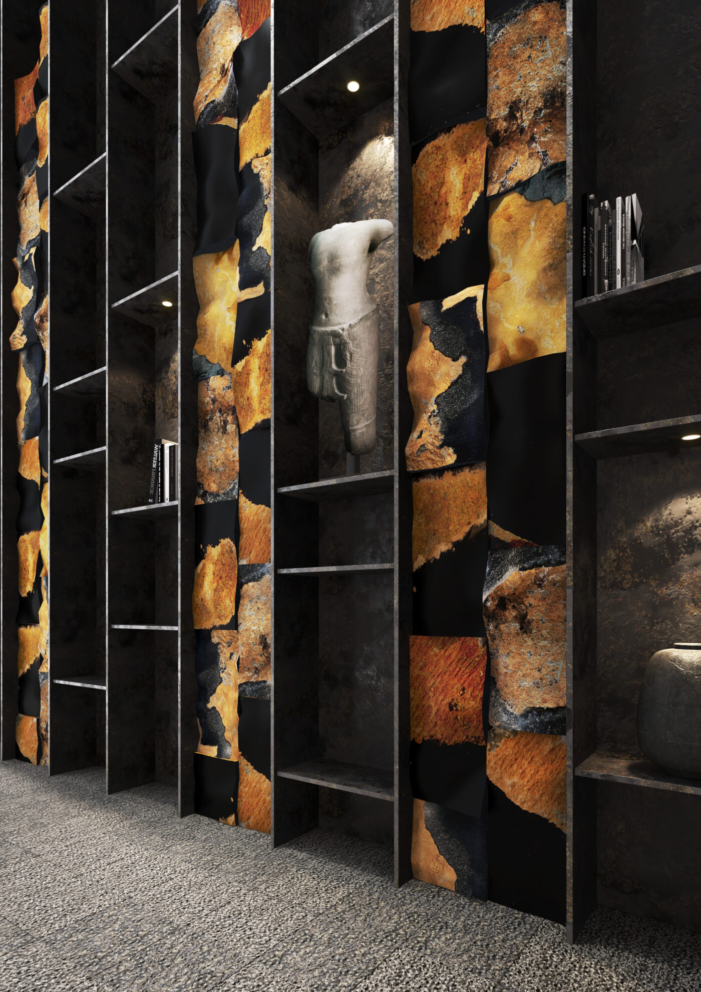 TILE BUSH HAMMERED FINISH - OKURAYAMA STUDIO